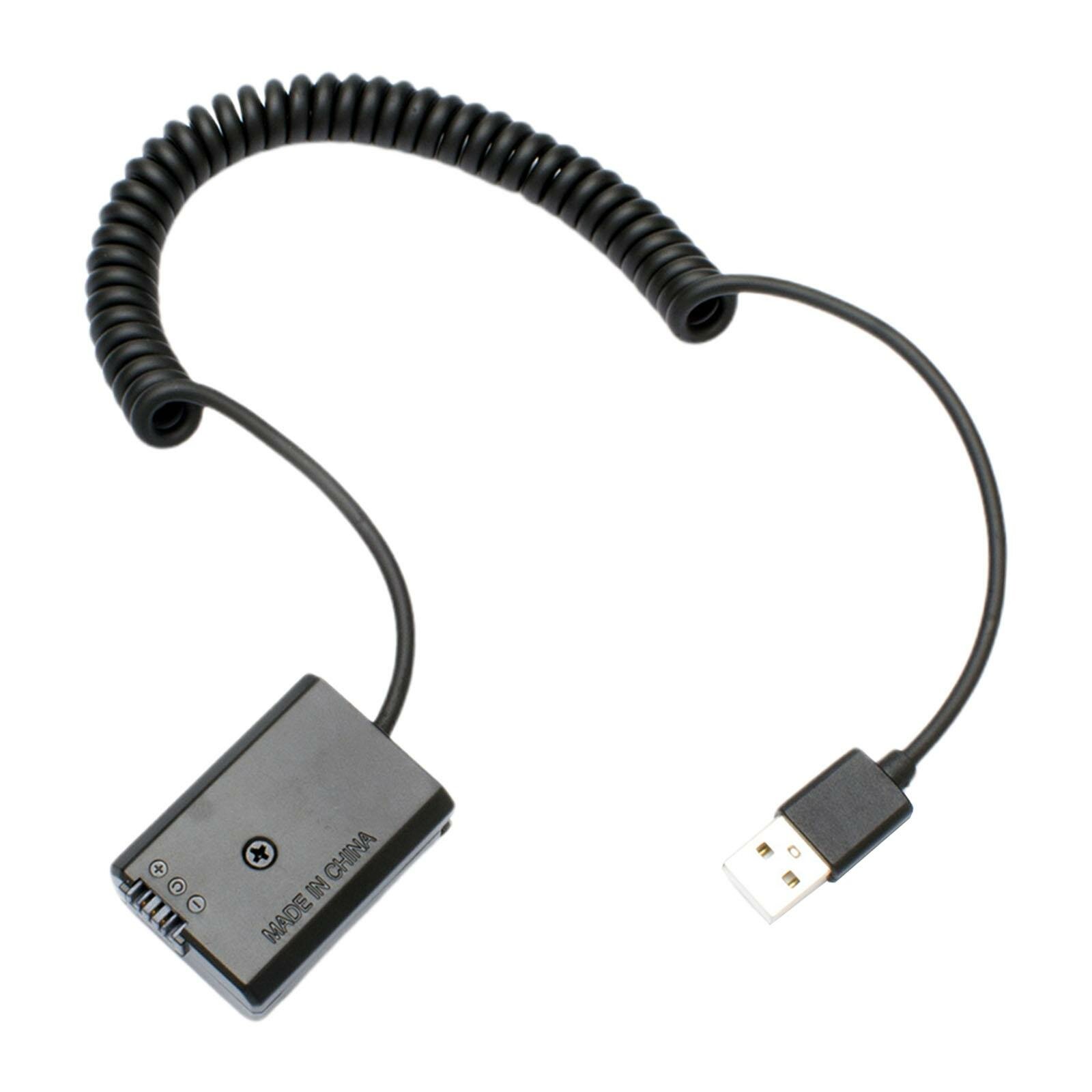 Адаптер-муляж батареи NP-FW50 с USB-разъемом и зарядным устройством для Sony A6500 A7R B