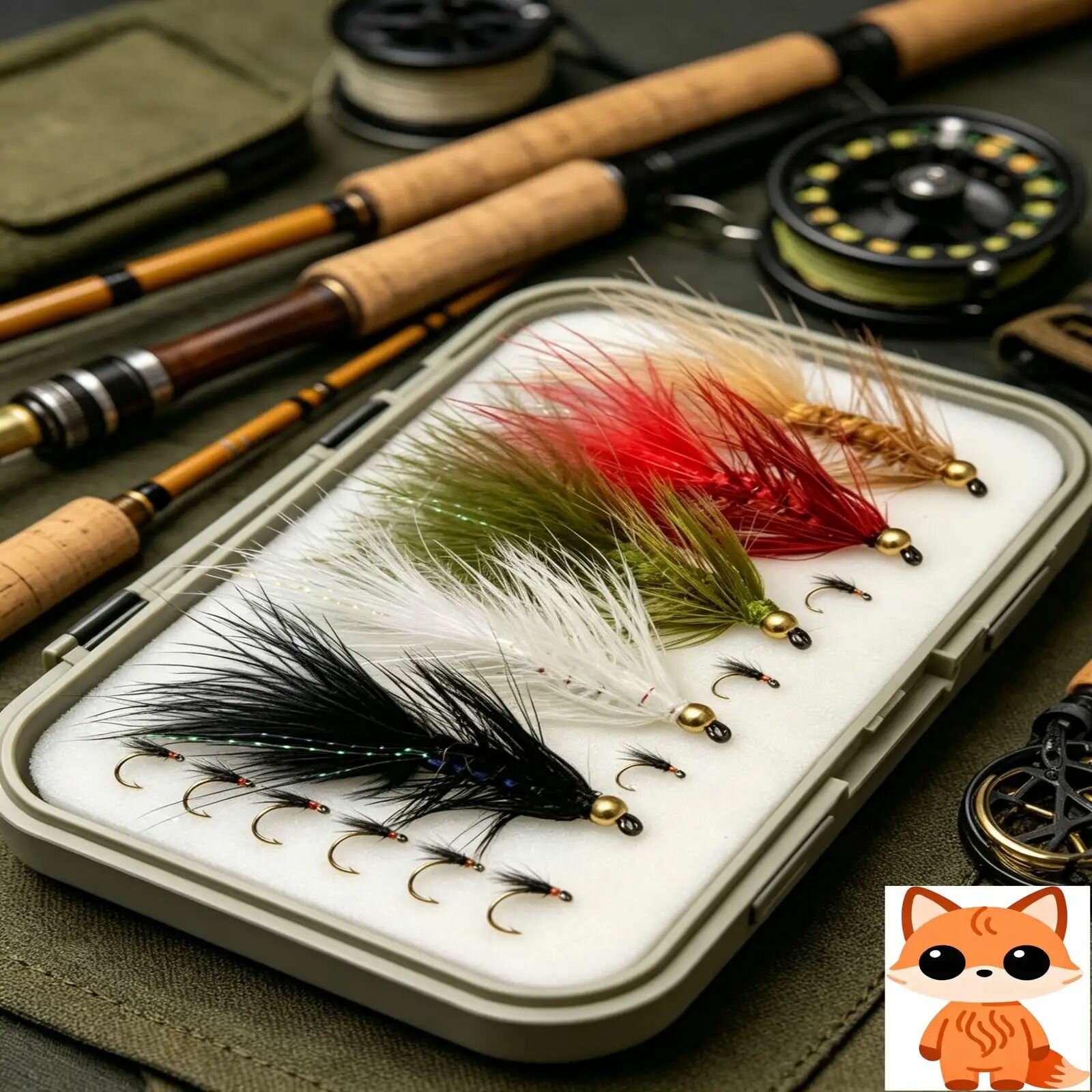 Стримеры Woolly Bugger, мушки для форели, набор 5 шт, на одинарных крючках №4 (30 мм)Дарить инструменты
