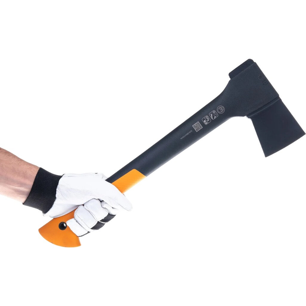 Топор универсальный Fiskars X10 S 1015619, фиберглассовая рукоятка, 1 кг — фото 1