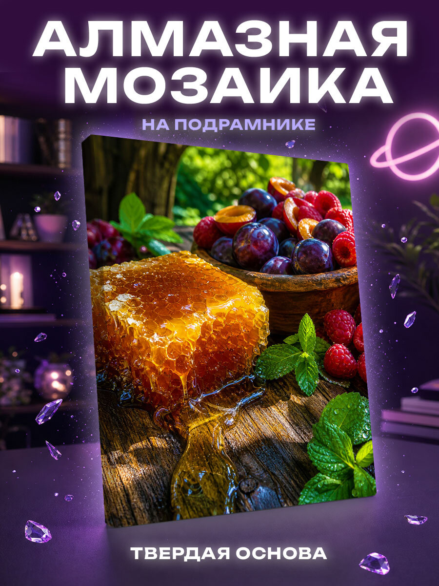 Алмазная мозаика Медовый урожай в саду