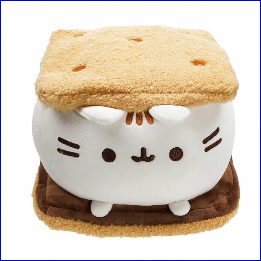 Мягкая игрушка Пушин Пломбирный сэндвич (Pusheen Cat) 15 см