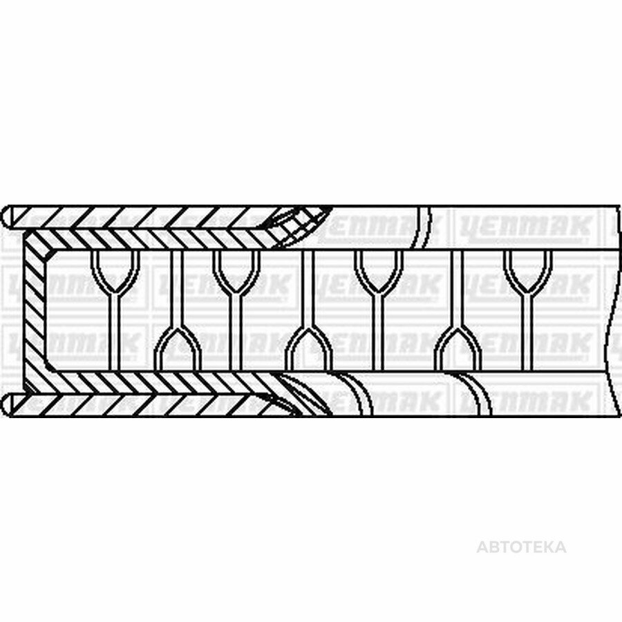 8150 mm. Кольца поршневые к-т на цил YENMAK 9109303050