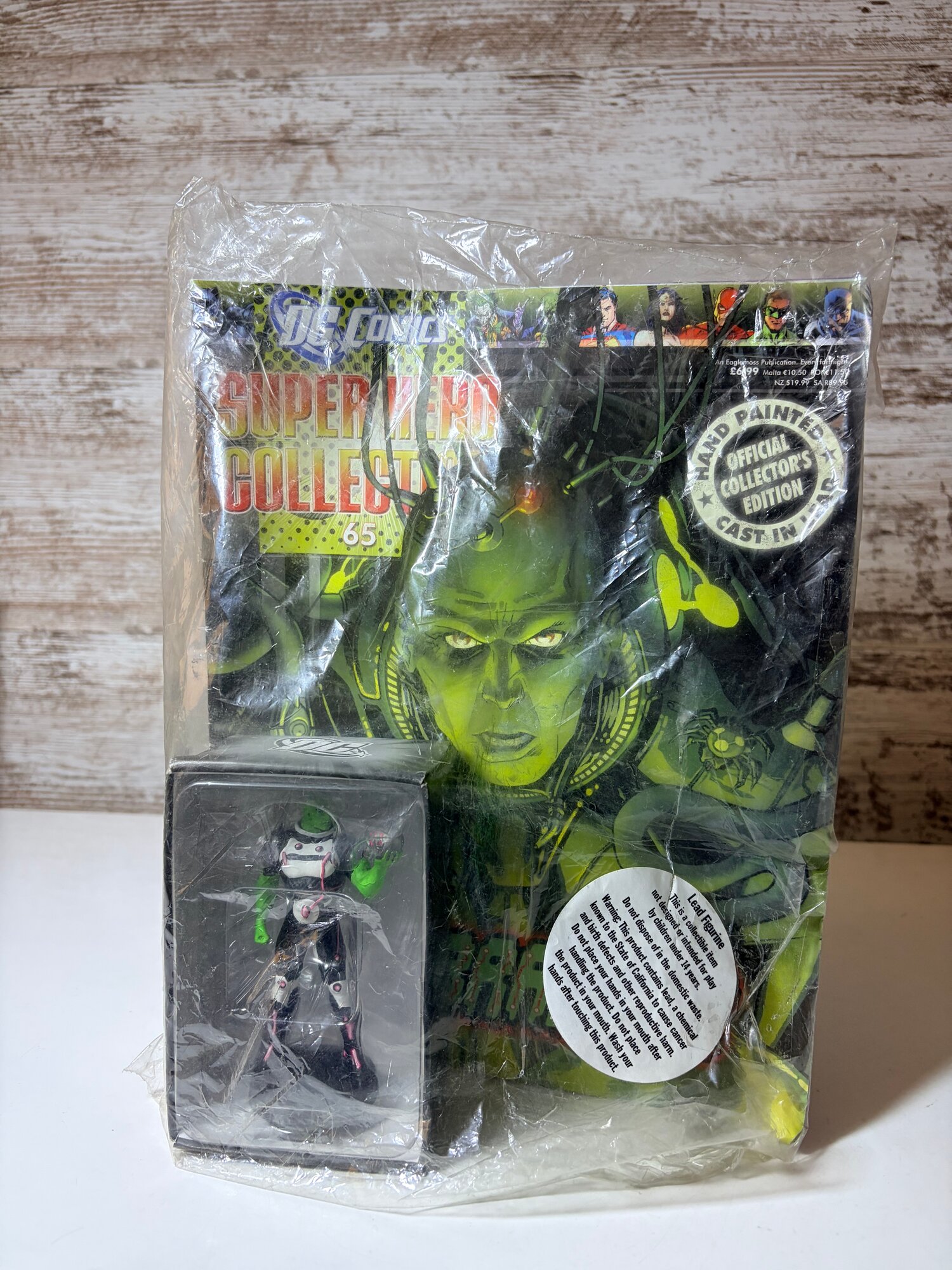 Коллекционная фигурка DC Comics Super Hero Collection №65 Brainiac (Брейниак) с журналом, Eaglemoss