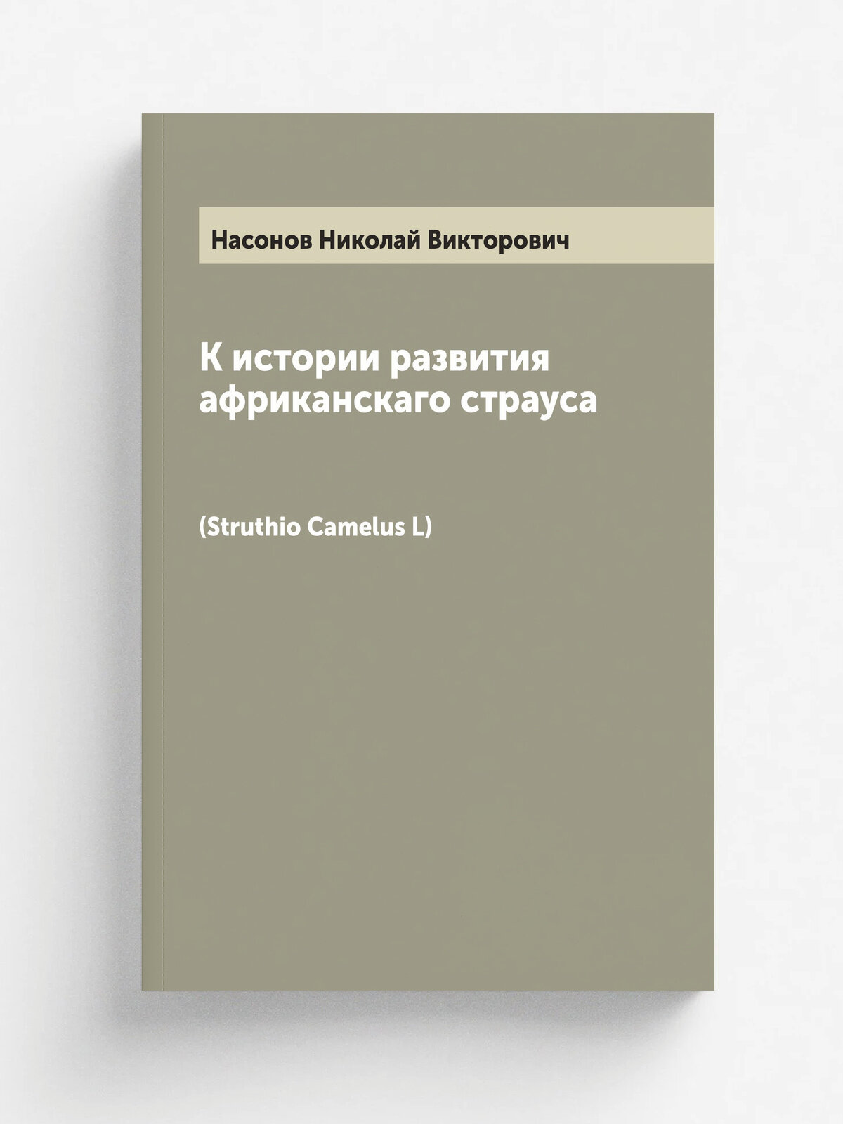 К истории развития африканскаго страуса. (Struthio Camelus L)