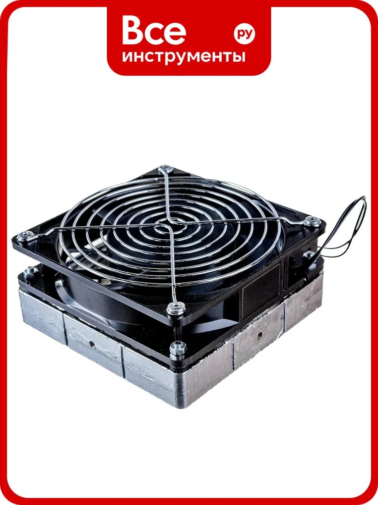 Обогреватель на DIN-рейку с вентилятором EKF PROxima Quadro 200Вт, 230В, IP20 heater-vent-q-200-20 из литого алюминия
