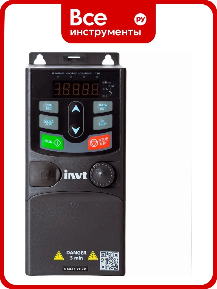 Частотный преобразователь INVT GD2 1,5 кВт 380В IP 20 (GD20-1R5G-4) 90001-01079