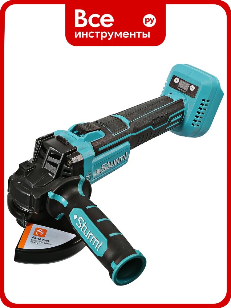 Аккумуляторная углошлифовальная машина Sturm CAG1812BLE