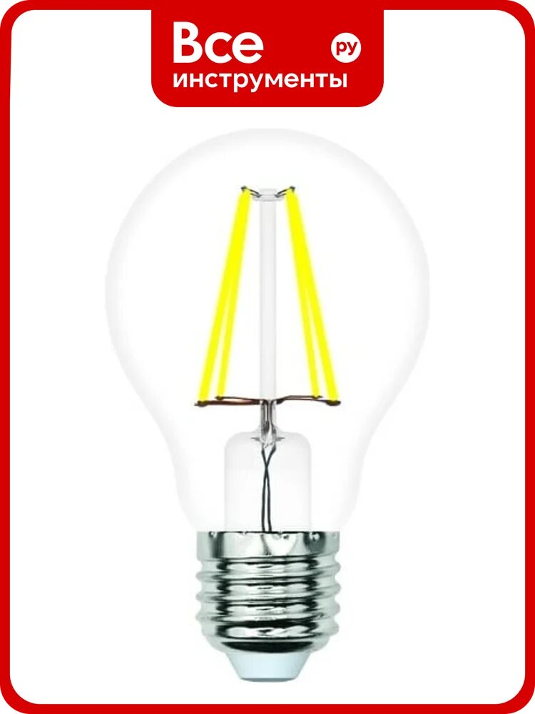 Светодиодная лампа Volpe LED-A60-5W/4000K/E27/CL/SLF UL-00008295