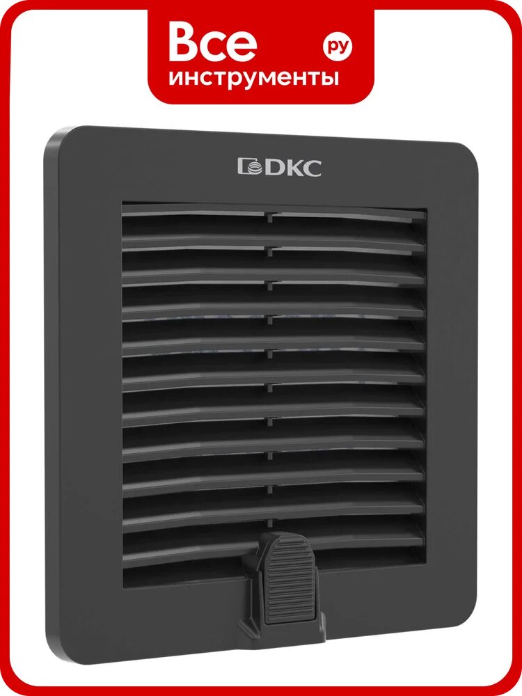 Вентиляционная решетка с фильтром DKC RF 150x150 мм, IP54, RAL9005 1 ШТ R5RF12B