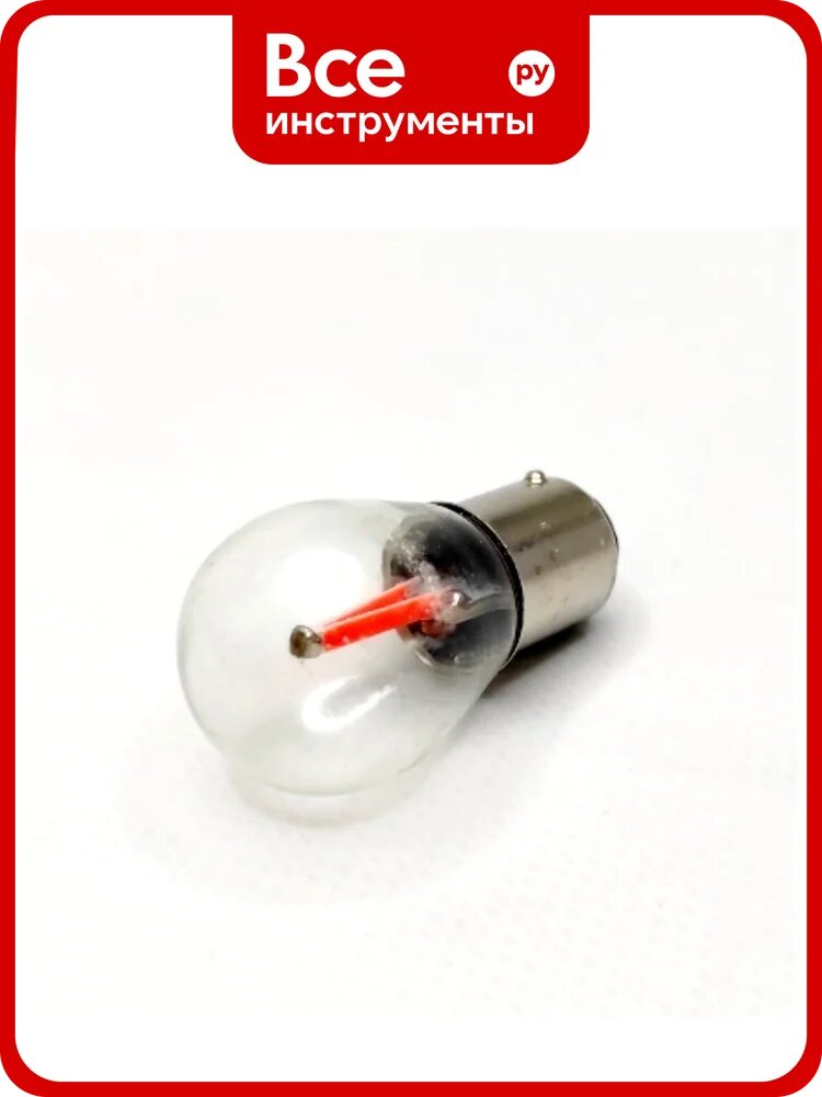 Автолампа светодиодная LONGTEK PR21/5W(1157) 12-24V BAY15d Red (красный, COB), комплект 2 шт 1157-2003R