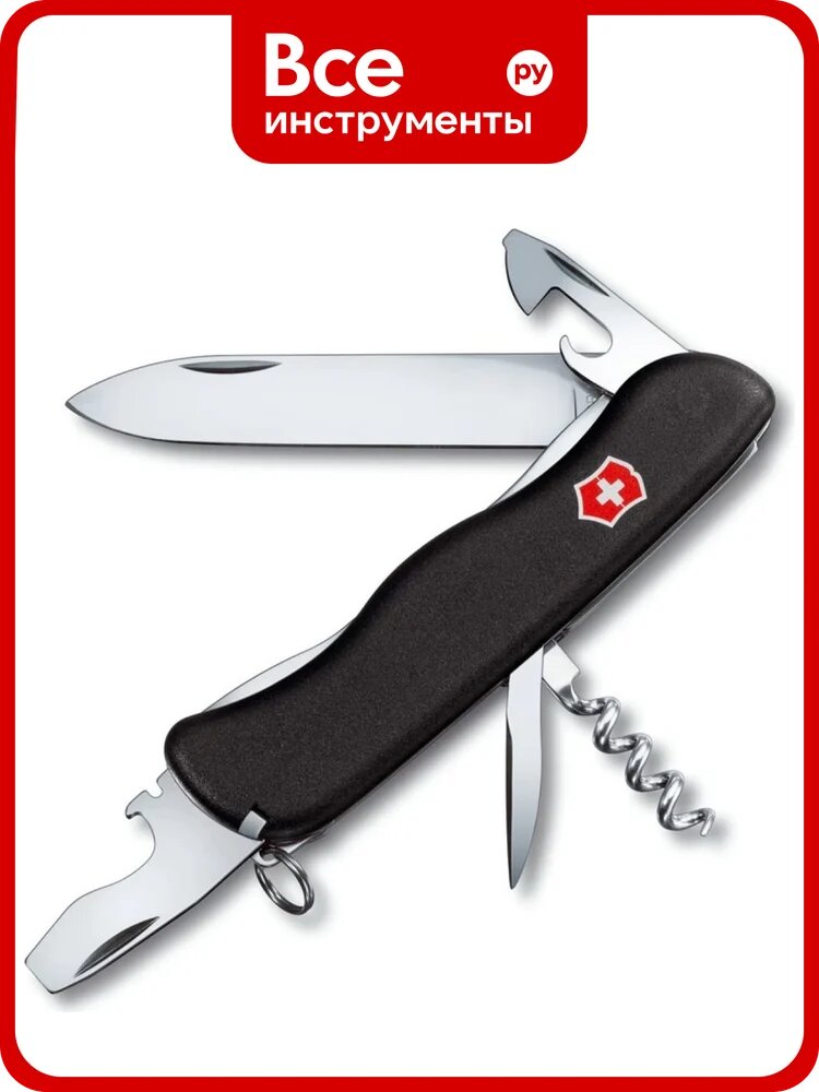 Швейцарский нож Victorinox Nomad 0.8353.3, перочинный, нержавеющая сталь, пластиковая рукоять, отвертка, шило, штопор