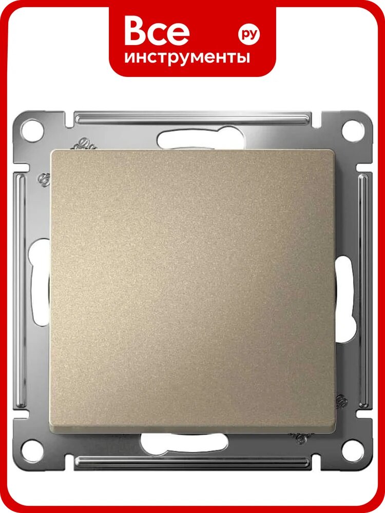 Механизм переключателя Systeme Electric 1-кл. ATLAS DESIGN 10АХ шампань ATN000561 1240335