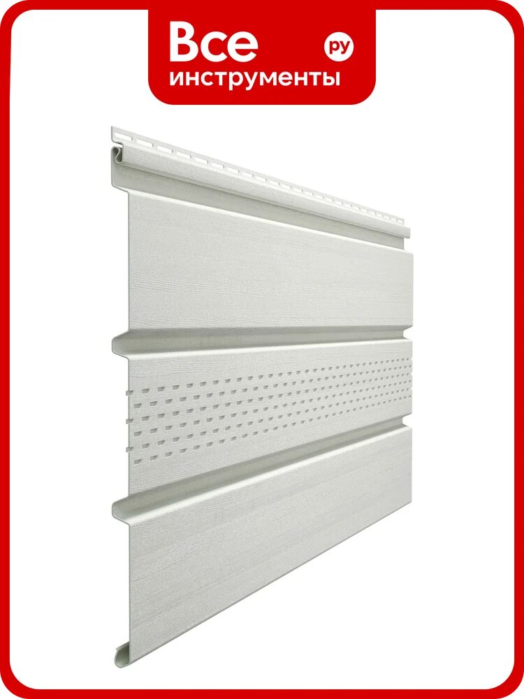 Софит с центральной перфорацией DOCKE STANDARD пломбир PSSF-1044