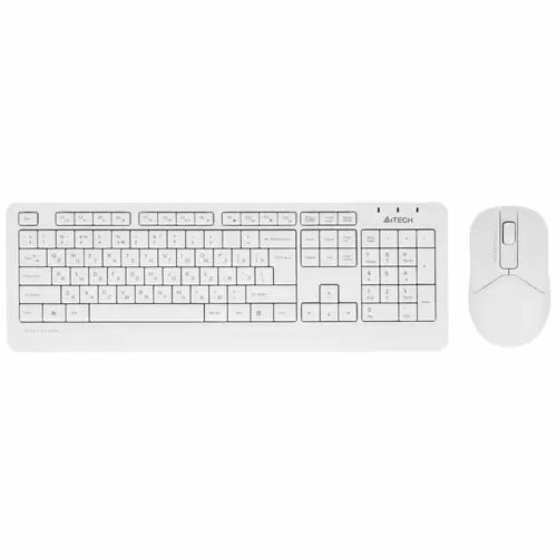 Комплект клавиатура и мышь A4Tech Fstyler FG1012 WHITE белый