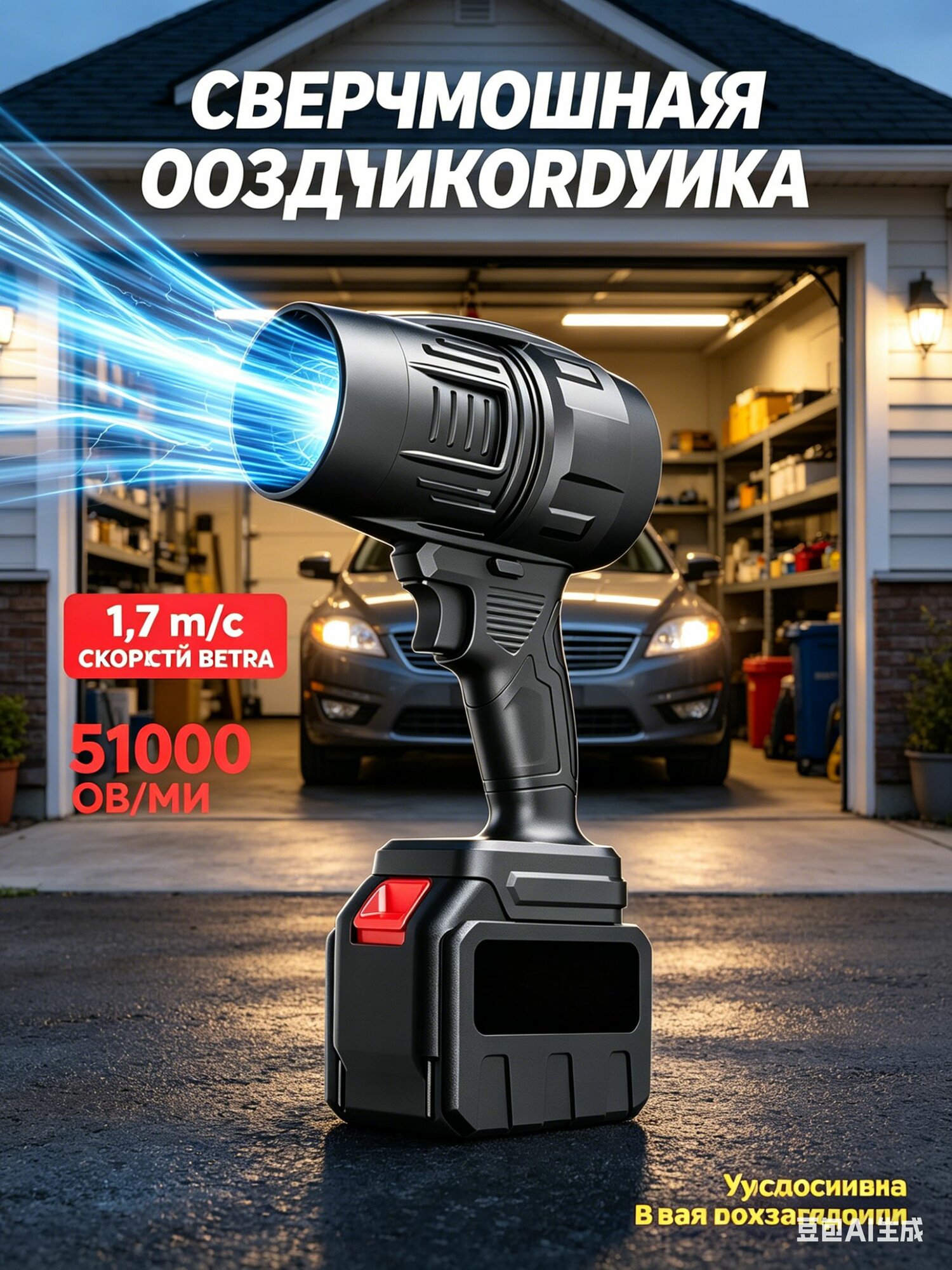 Портативный аккумуляторный насос 1 шт, подходящий для автомобилей и надувных матрасов.