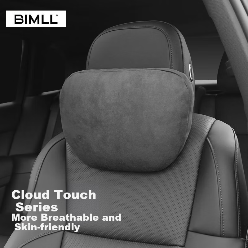 BIMLL автомобильная подушка для головы подходит для Maybach Mercedes-Benz Tesla поддержка шеи черная одна штука