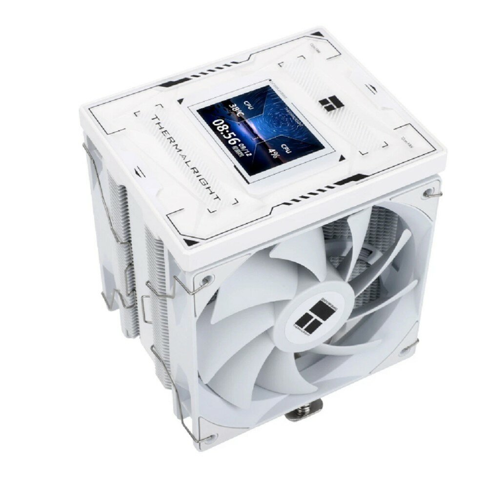 Thermalright Вентиляторы Кулер Burst Assassin 120 Vision White LGA115X 1200 1700 1851 2x120mm PWM Fan, медное основание, 6 тепл. трубок 6мм TRBA120VW