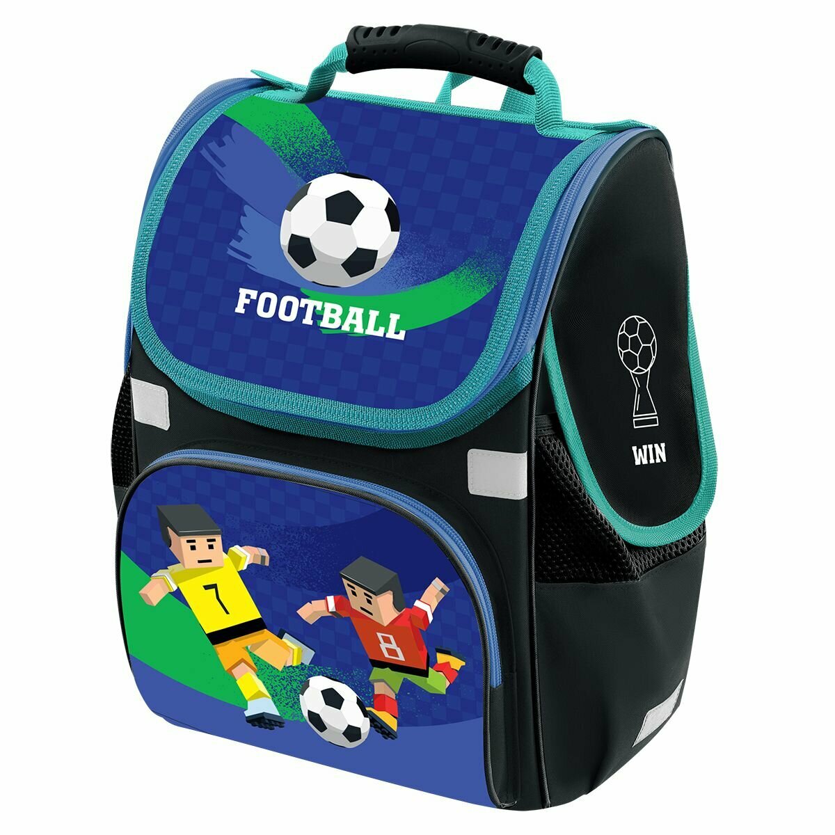 Ранец школьный Forst Junior "Football" 37x28x21см, 1 отделение, 3 кармана, анатомическая спинка (AB_JN67545)