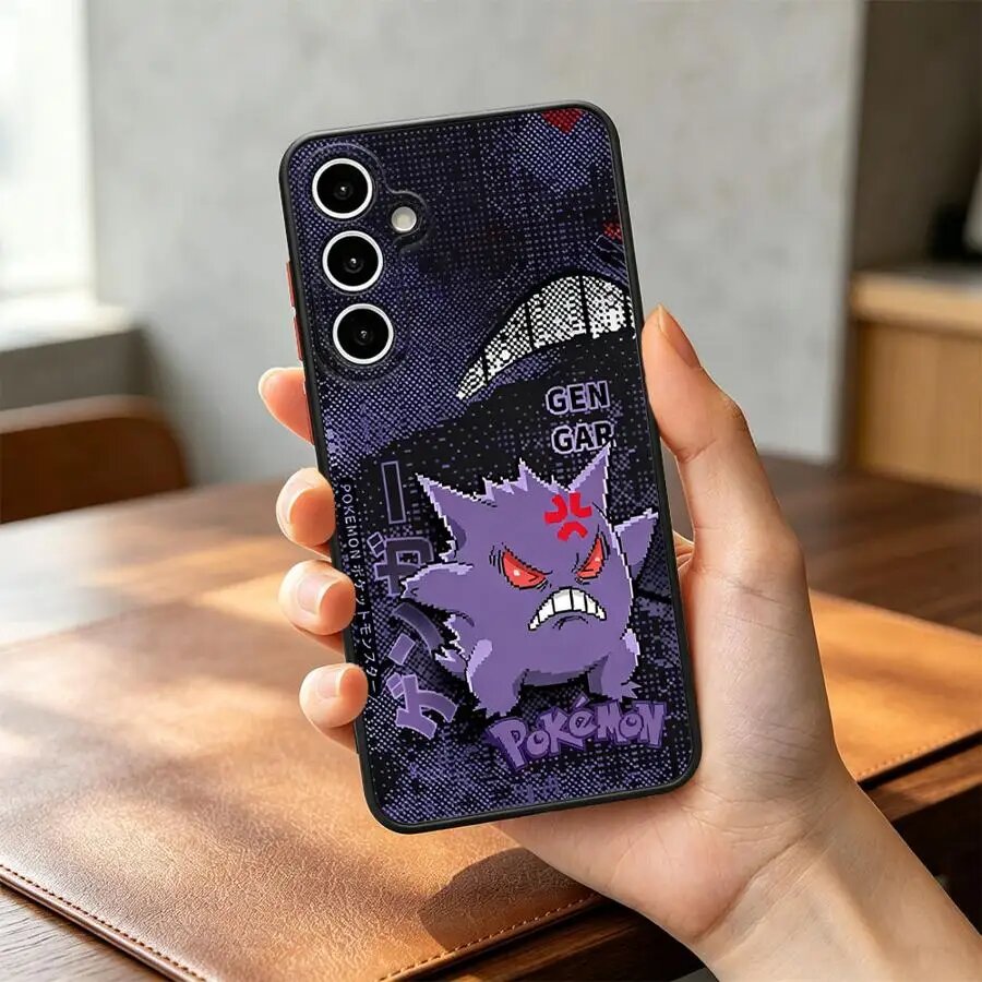 Чехол Pokemon Gengar Galaxy S24 Ultra, силикон