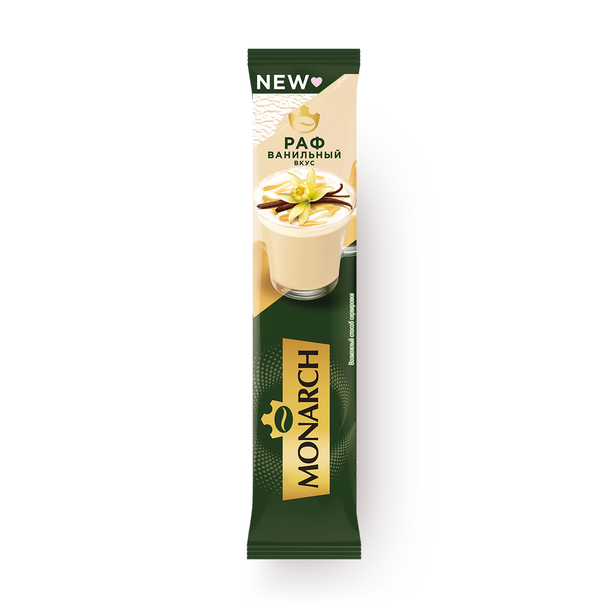 Кофейный напиток Monarch "Раф", растворимый, со вкусом ванили, 15 г