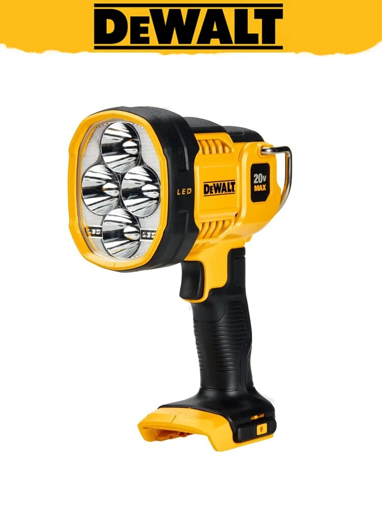 DEWALT DCL043 20V MAX LED Рабочий фонарь для строительной площадки, поворотная головка, регулируемый электроинструмент