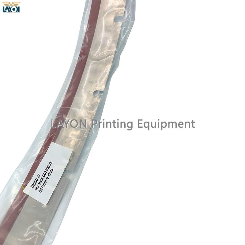 1 шт. LAYON 847x47x0,5 мм 9 отверстий L2.010.403 лезвие для мытья для CD74 XL75 Heidelberg детали офсетной печатной машины железо/резина