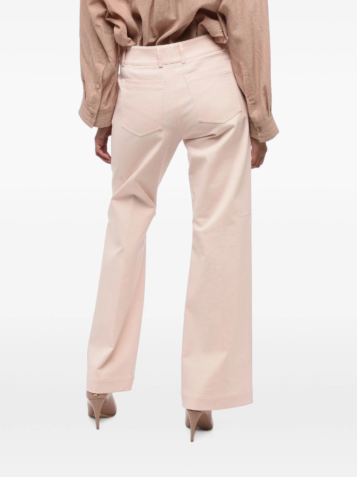 Брюки QL2 Wide-leg patch-pocket trousers, размер 44, разноцветный — фото 1