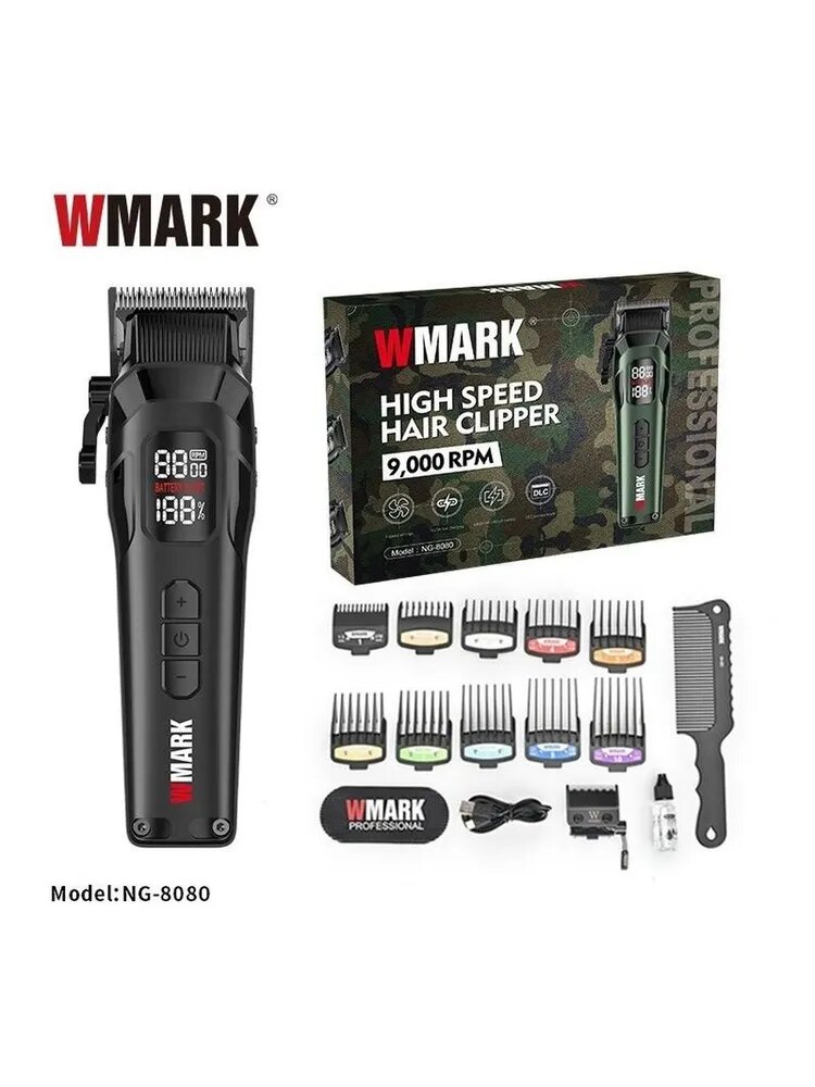 WMARK Машинка для стрижки NG-8080, черный