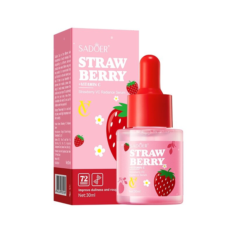 Full English Essence SADOER Vitamin C Aloe Moisturizing Essence Moisturizing SERUM Концентрированная эссенция клубники, 30 мл