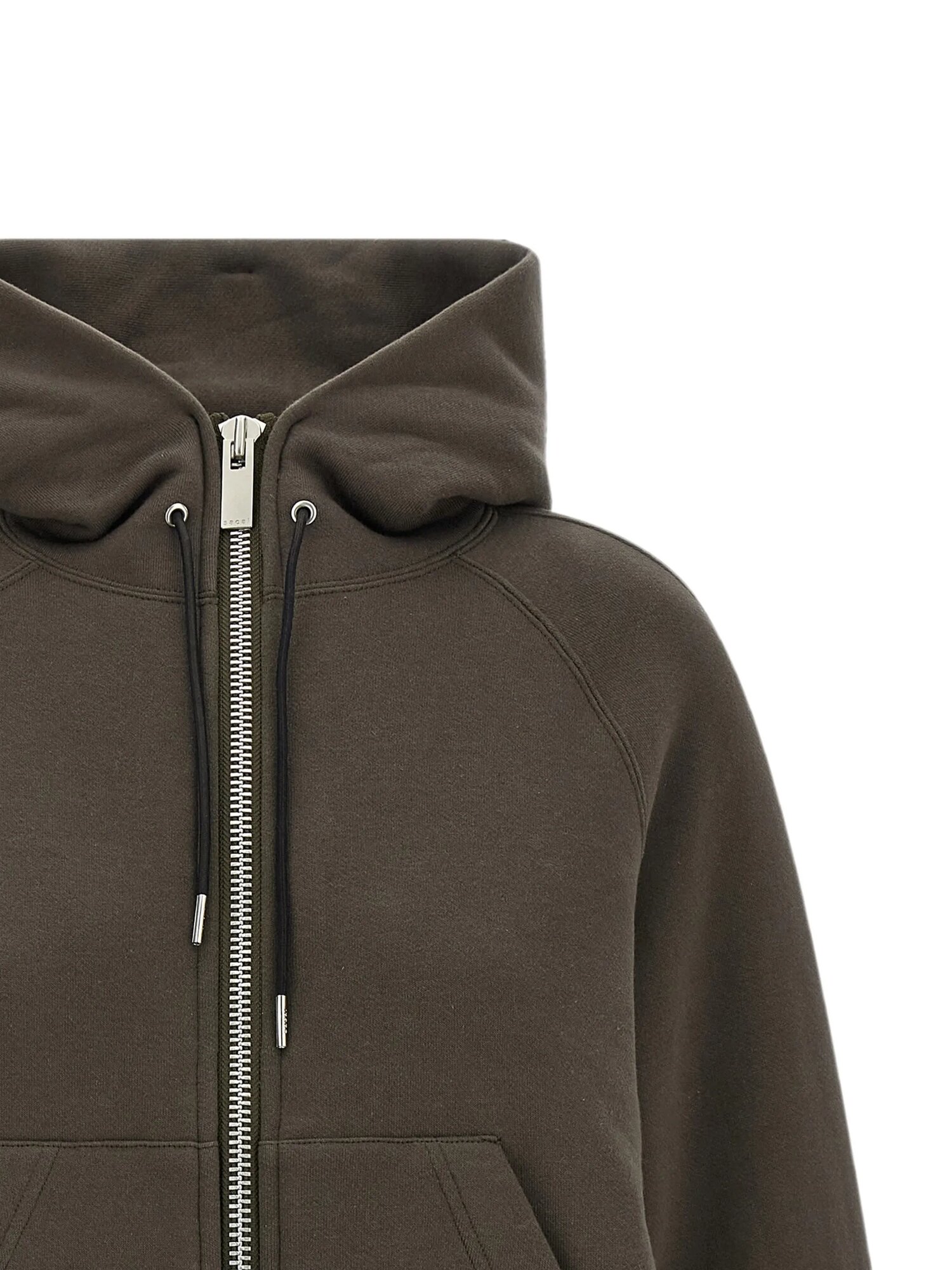 Худи Sacai Pleated zip-up hoodie, размер 42 — фото 1