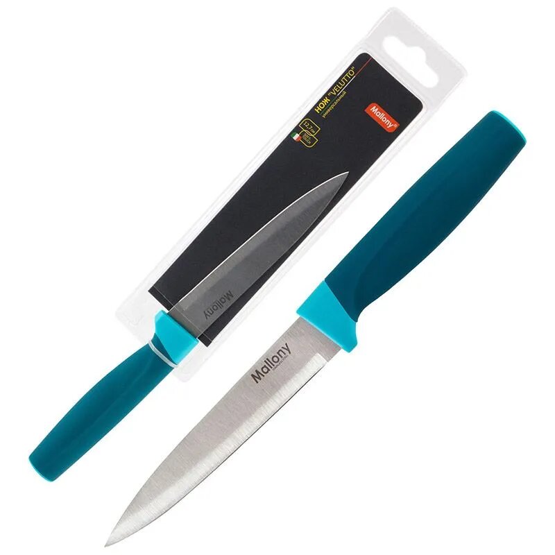 Нож универсальный VELUTTO MAL-03VEL, рукоятка софт-тач, 12 см