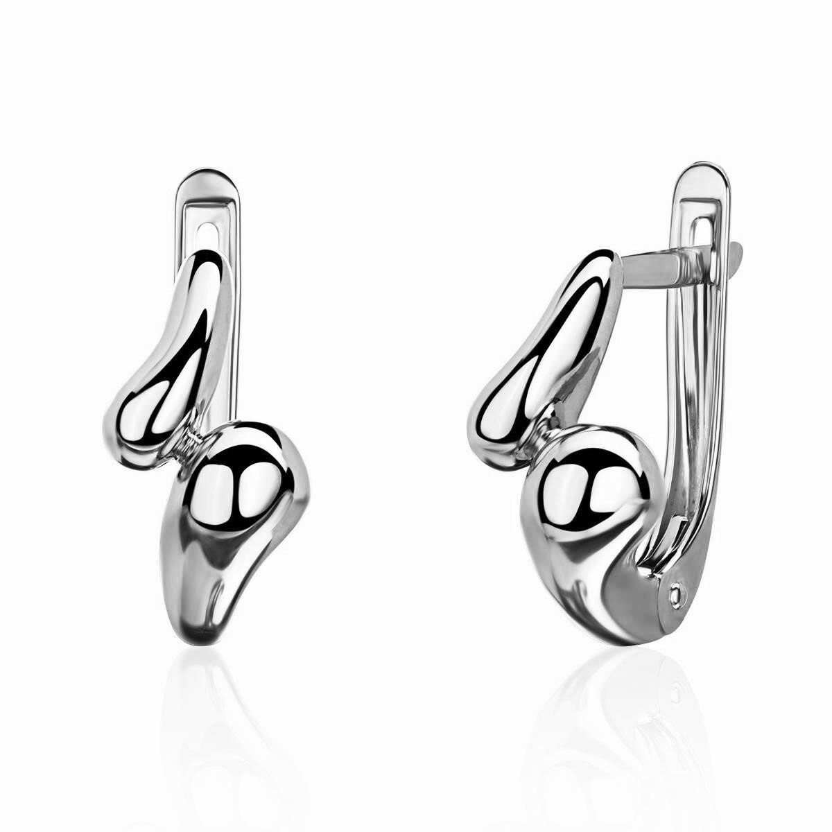 Серьги Эстет, платина, 585 проба
