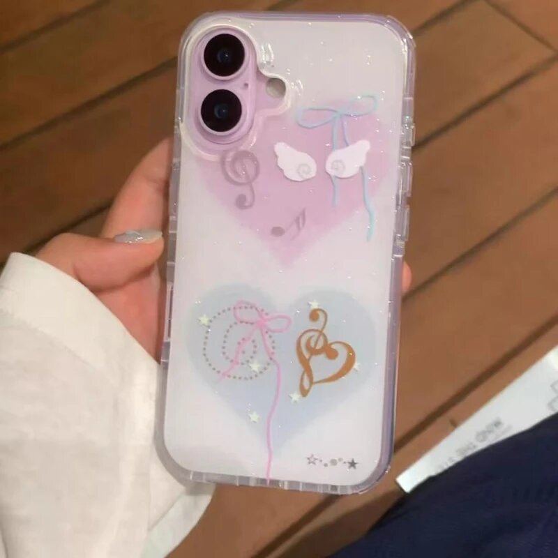 Коробка для iPhone 16 Plus Love Note Y2K Kawaii