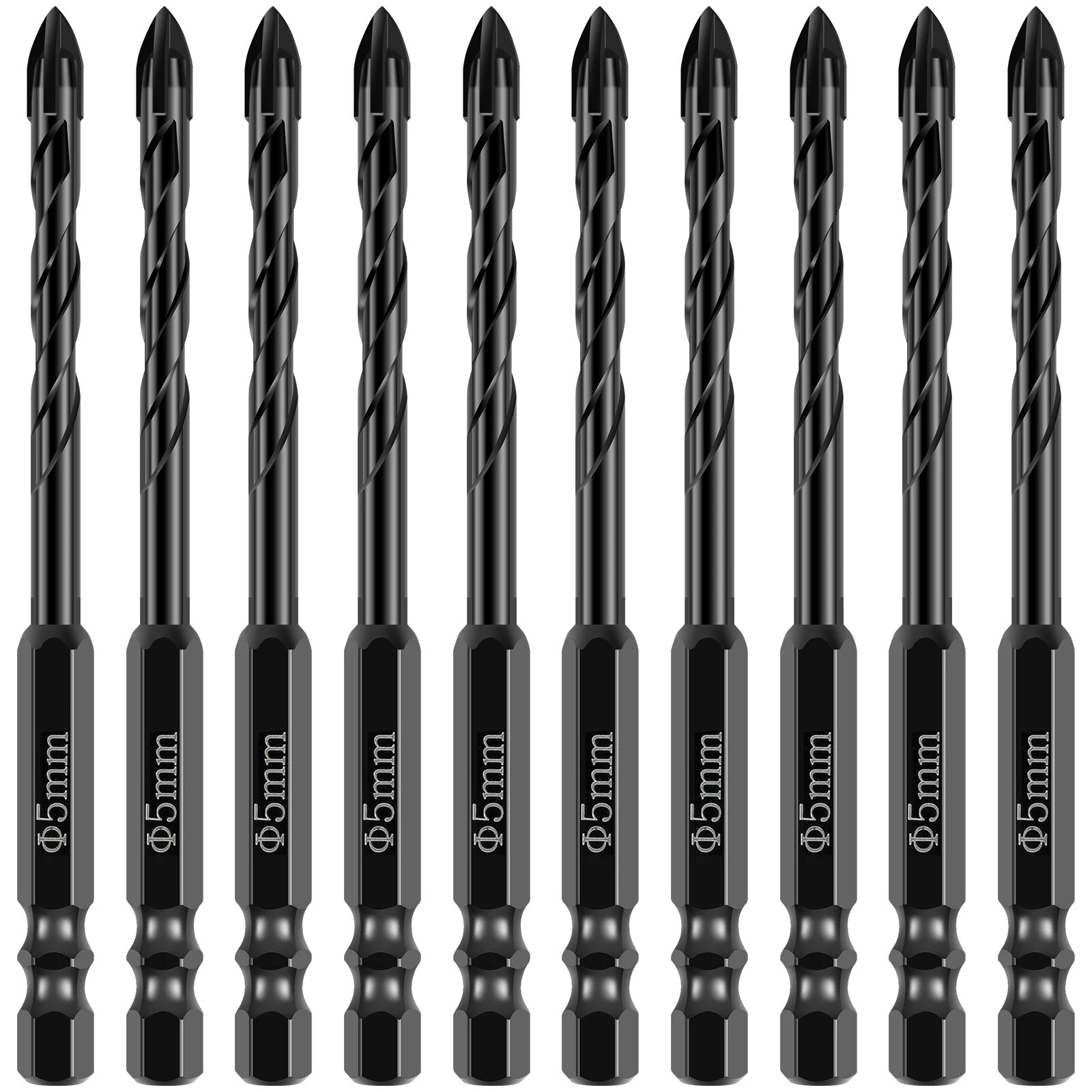 Набор сверл Toorise GlassDrill 5/6/8 мм 10pcs 5mm