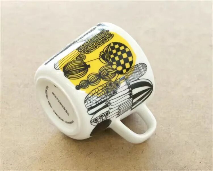 Marimekko Сервиз кофейный Siirtolapuutarha, керамика, белый, 200 мл, H7xØ7.5см — фото 1
