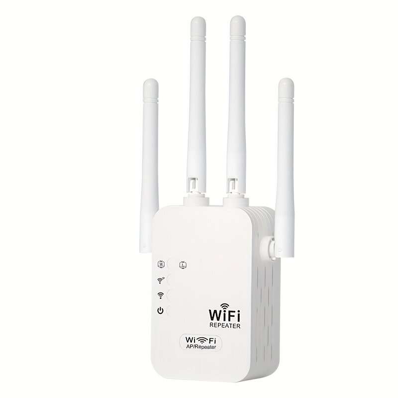 Wi-Fi 6 репитер, двухдиапазонный (2.4/5 ГГц), 6 антенн, Plug and Play, белый, для дома и офиса