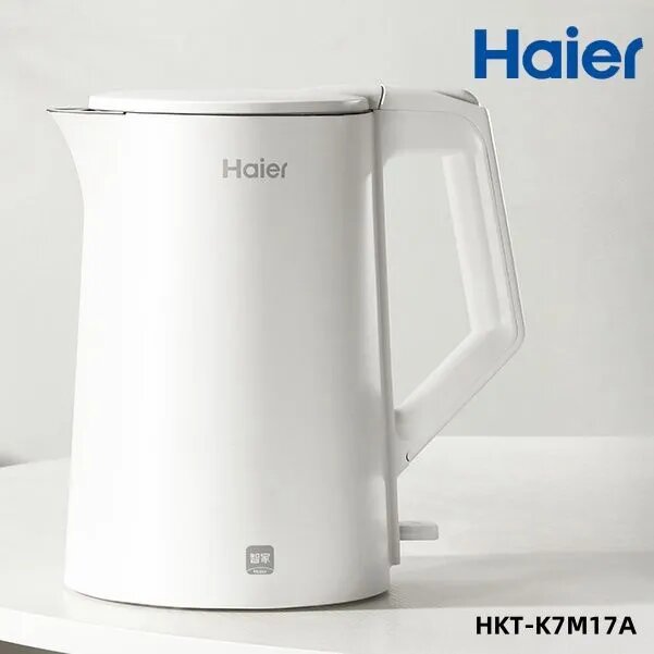 Haier Электрический чайник Haier Электрический умный чайник; с функцией подогрева; HKT-K7M17A, белый