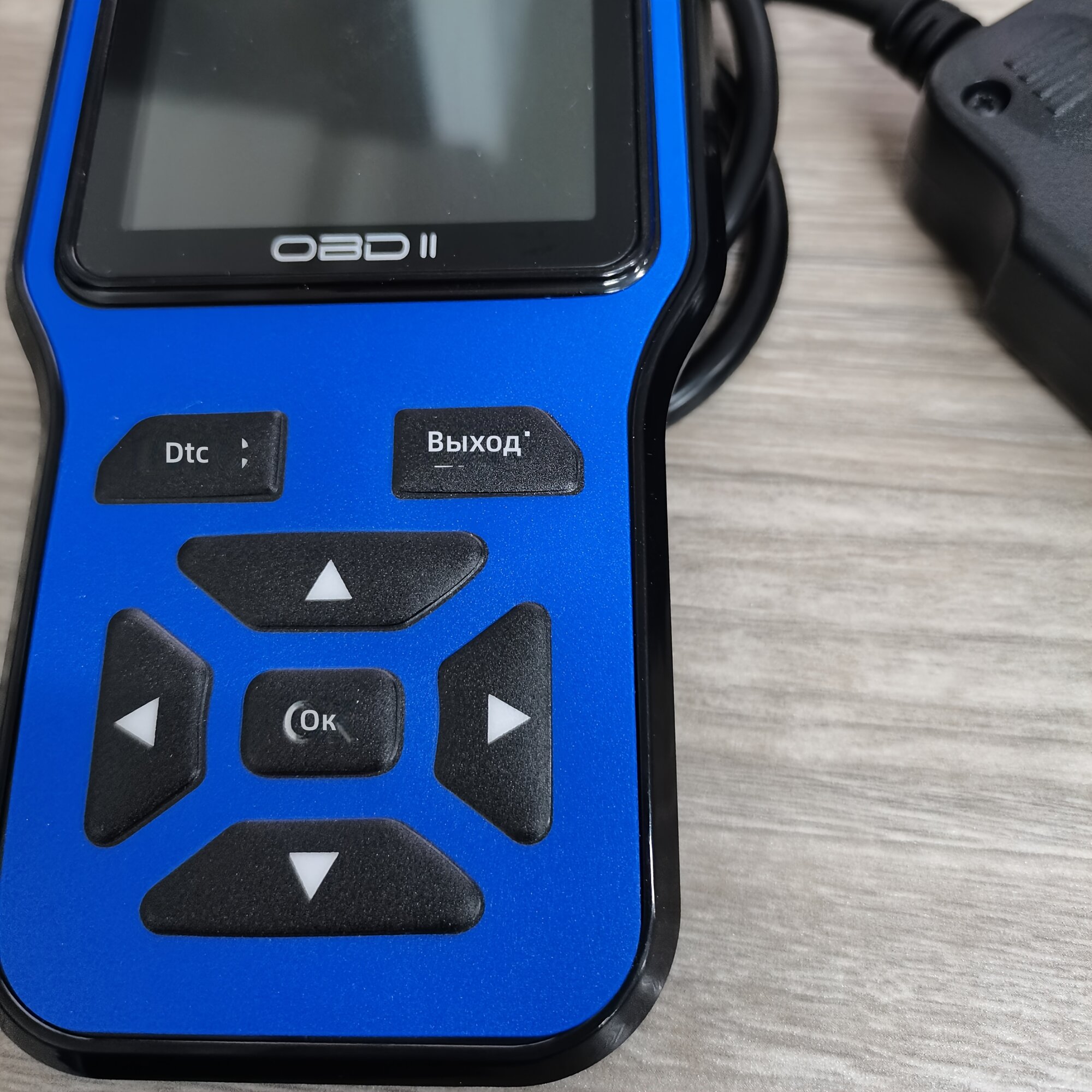 OBD2 сканер V500 синий – портативный диагностический инструмент для авто и грузовиков с 1996 г, стирание кодов Check Engine, DTC, живой поток данных, проверка I/M готовности