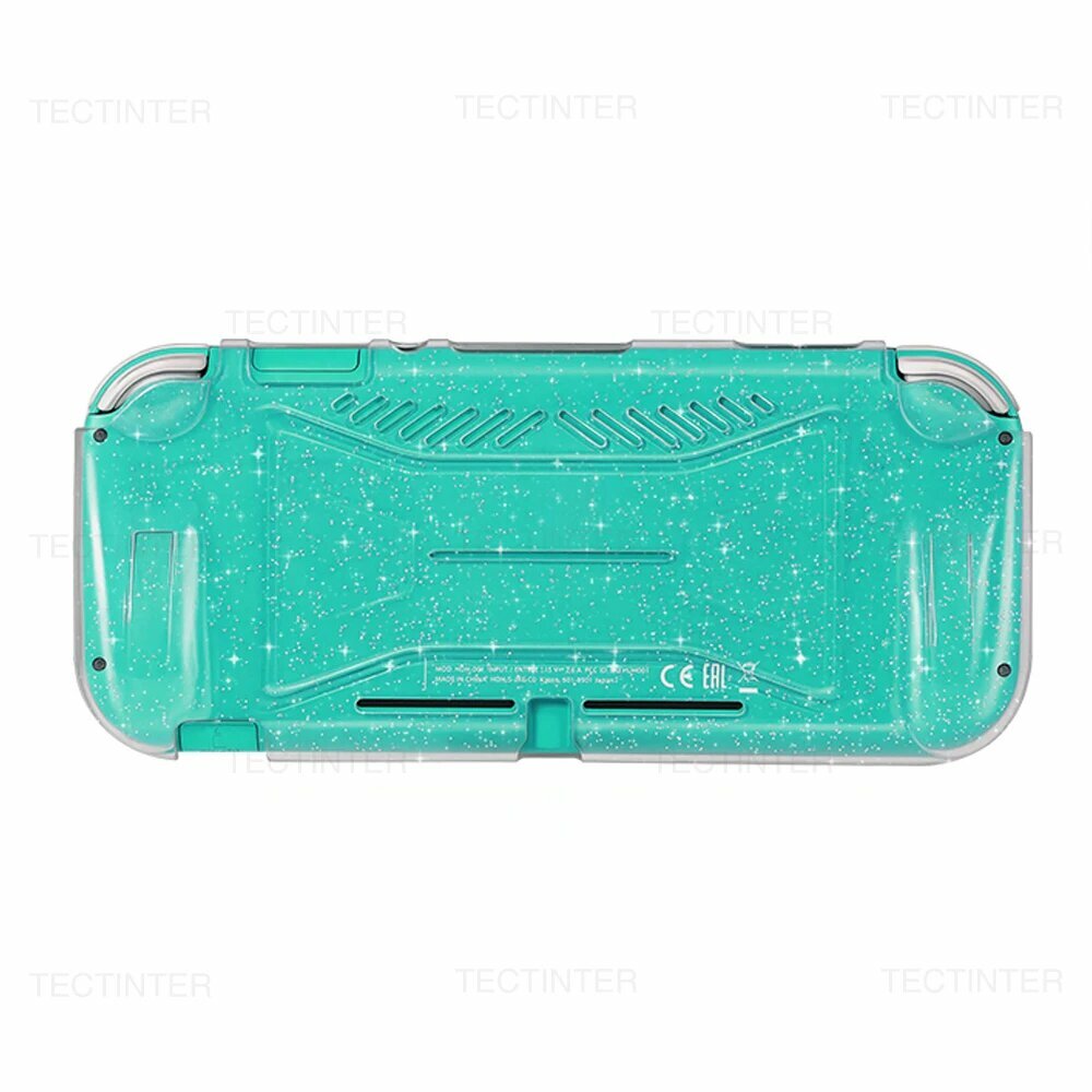 Чехол TECTINTER для Nintendo Switch Lite прозрачный с блестками Glitter