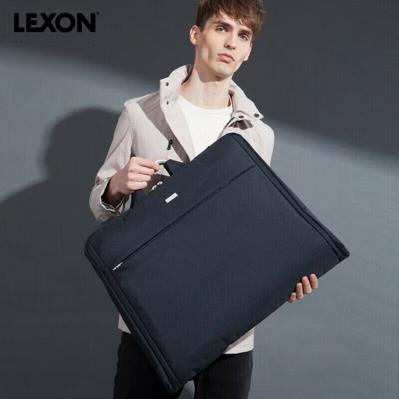 LEXON Suit Storage Bag for Men, Business Travel Suit Bag, Clothing Storage Bag, Formal Wear Bag, Black