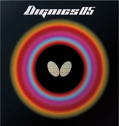Теннисная накладка для ракетки настольного тенниса BUTTERFLY Dignics 05, Черный, толщина губки 1,9