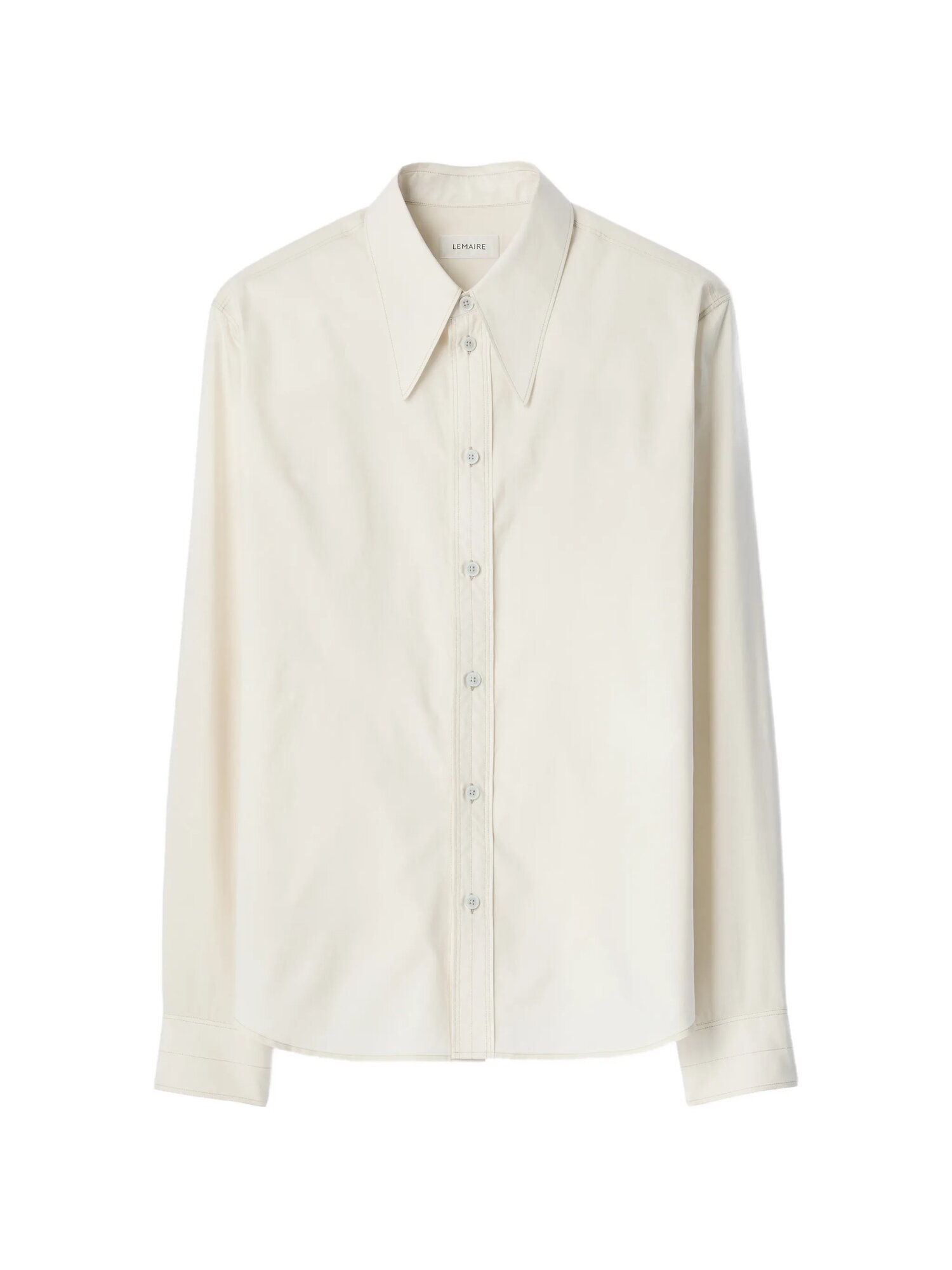 Рубашка Pointed collar shirt in washed cotton silk