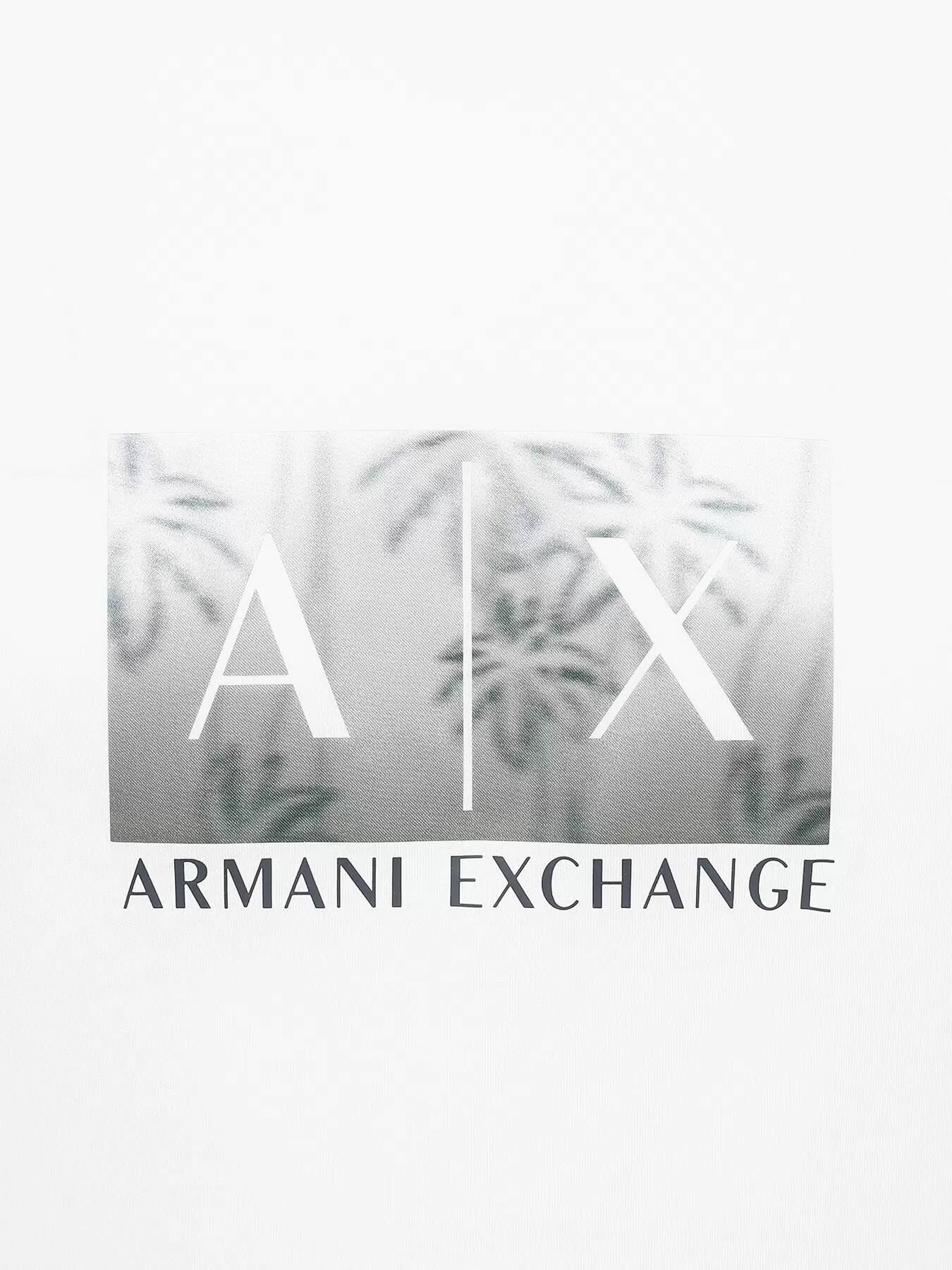 Футболка Armani Exchange, размер XXL, белый — фото 1