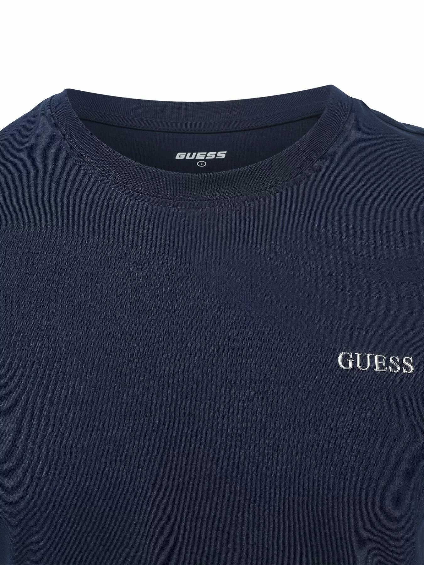 Футболка GUESS, размер M, cиний — фото 1