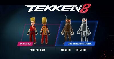 TEKKEN 8 - Pre-order Bonus: Paul Pheonix Set + Mokujin & Tetsujin Skins DLC PS5 Ключ
