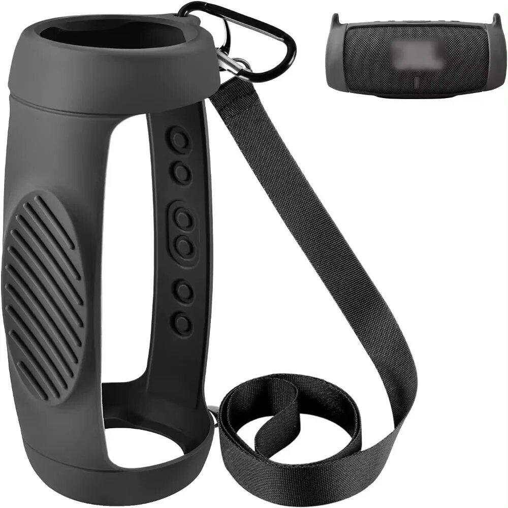 Силиконовый чехол для JBL Charge 5 Черный, Black
