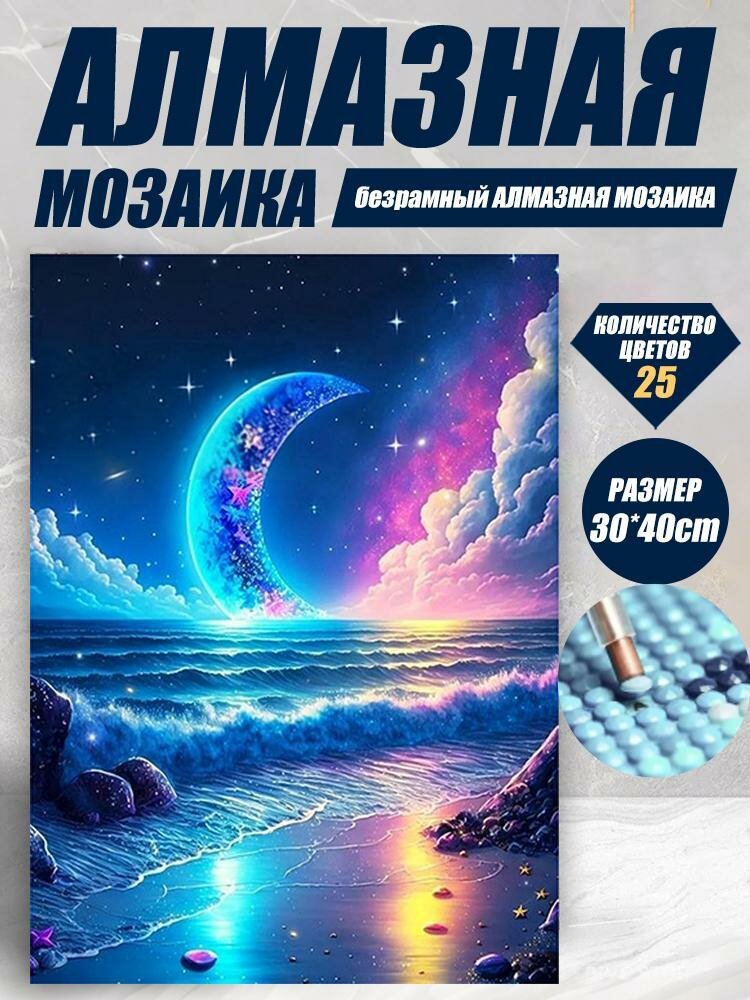 Картина с изображением луны, украшающая гостиную, спальню, висячую картину