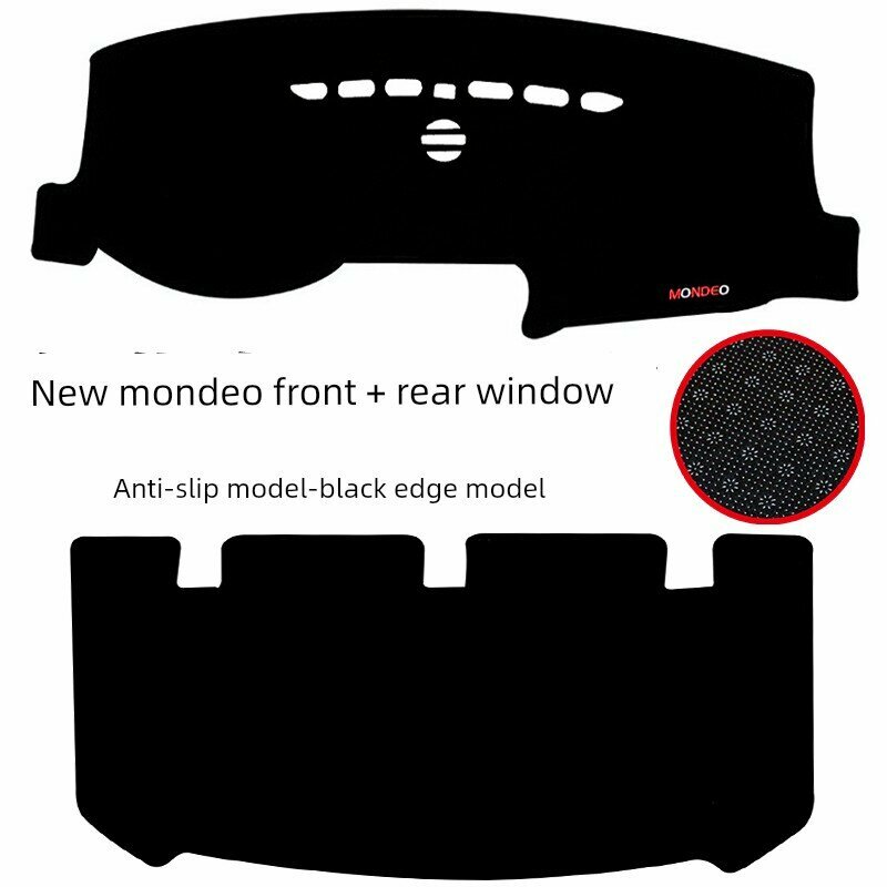 Солнцезащитный козырек для переднего и заднего стекла Ford Mondeo 2013-2021, тип с нескользящим покрытием с черной