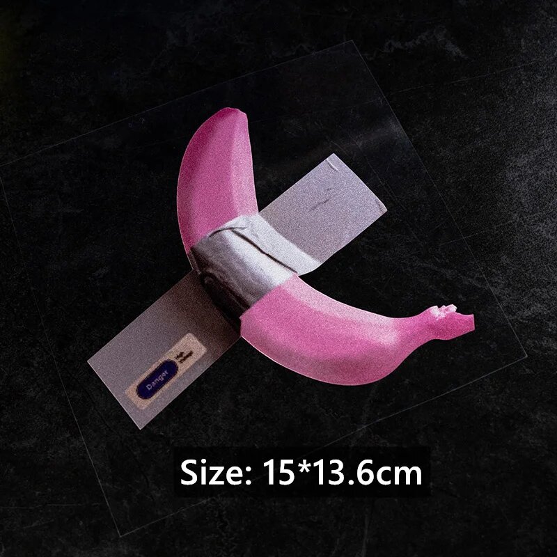 Светоотражающие наклейки для велосипедов Funny Pink Banana