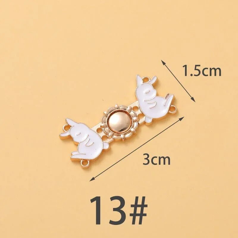 Комплект брошей для затягивания талии из сплава Бежевый, 1 Pair, 13